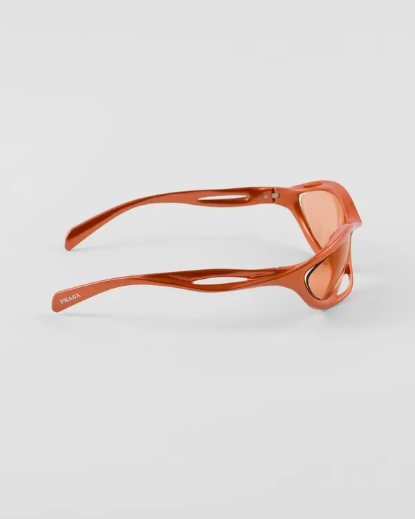 Prada Morph Sunglasses - Orange/Flash Lenses | Editorialist